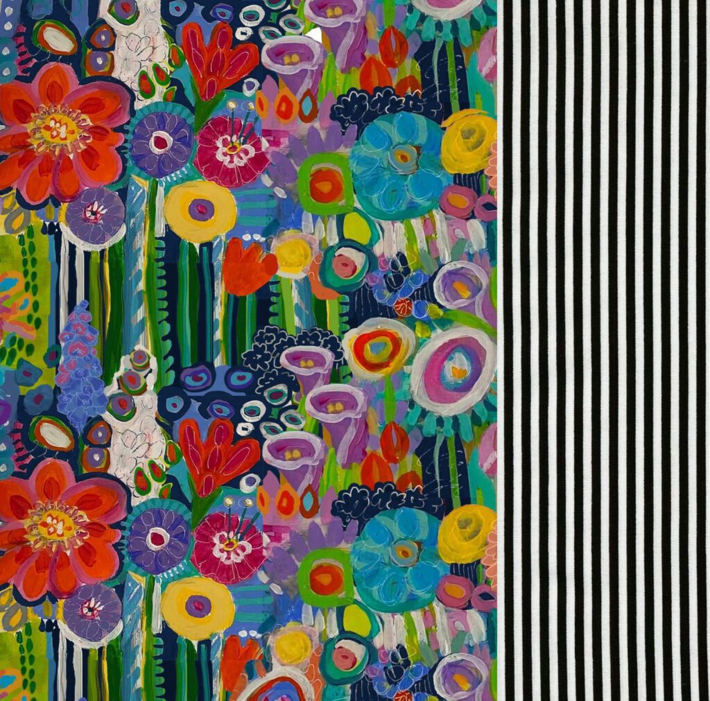 Flowering Stripes by Carla Reed for Sykel Enterprises - Studio Kat Designs